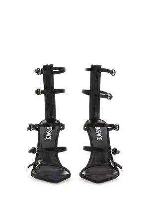 Versace Pointed Toe Sandals - Black