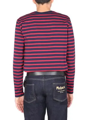 Alexander McQueen T-shirt With Flocked Logo