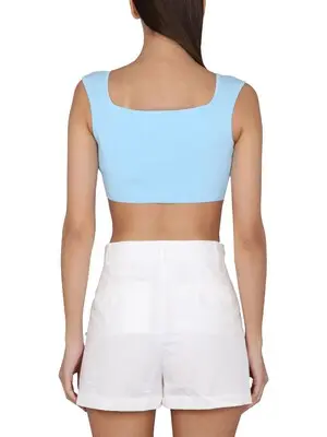 Max Mara Cropped Fit Top - Azure