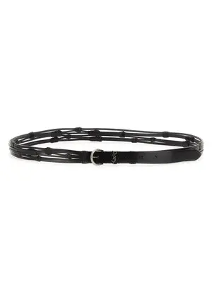 Saint Laurent Croissant De Lune Belt - Black