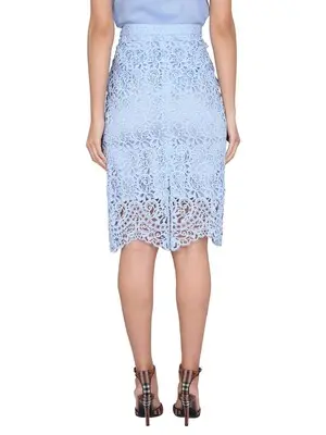 Burberry Midi Skirt - Azure