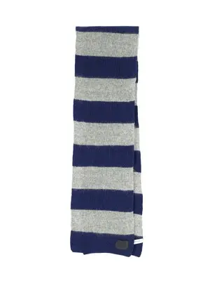 Dries Van Noten Wool Blend Scarf Gray