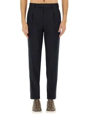 Zegna Straight Leg Trousers - Blue