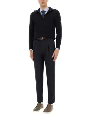 Zegna Straight Leg Trousers - Blue