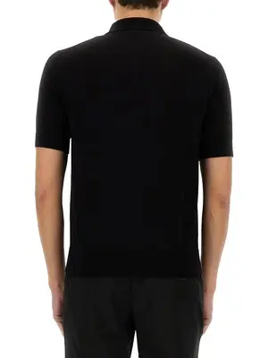 Dolce & Gabbana Polo With Logo - Black