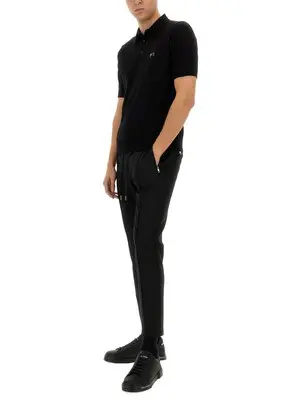 Dolce & Gabbana Polo With Logo - Black