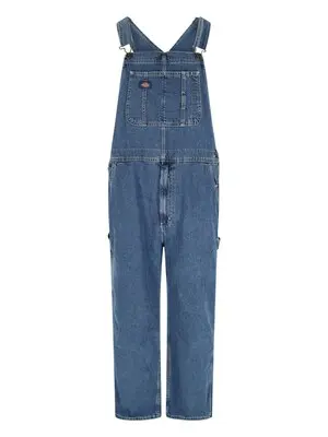 Dickies Denim Dungarees - Blue