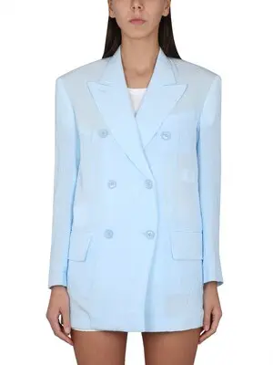 Max Mara Double-breasted Jacket - Azure