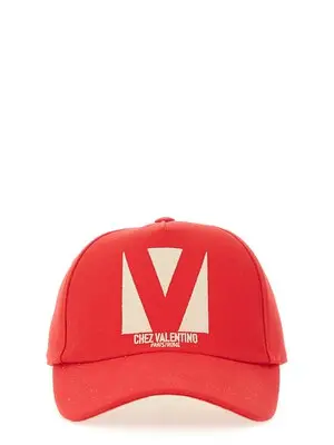 Valentino Garavani Chez Valentine Baseball Cap - Red