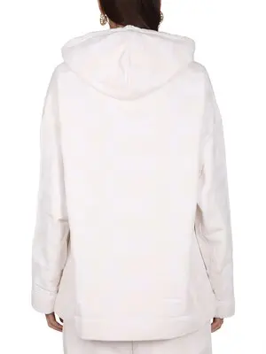 Marc Jacobs Monogram Hooded Sweatshirt - White