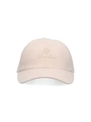 Loro Piana Cashmere Baseball Cap - Cream