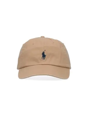 Ralph Lauren Logo Baseball Cap - Beige