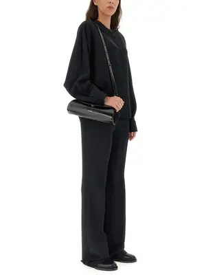 JIL SANDER Viscose Blend Shirt - Black