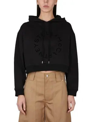 Stella Mccartney Cropped Sweatshirts Hoodies For Women