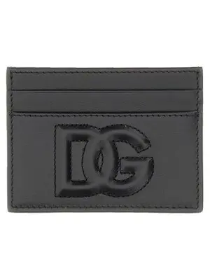 Dolce & Gabbana Leather Card Holder - Black