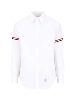 Thom Browne Tricolor Detail Shirt - White
