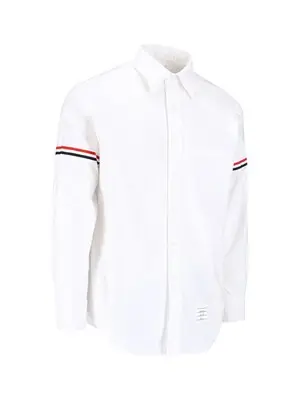 Thom Browne Tricolor Detail Shirt - White