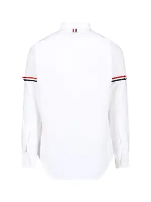 Thom Browne Tricolor Detail Shirt - White