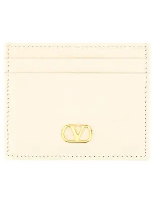 Valentino Garavani Vlogo Signature" Card Holder - Ivory