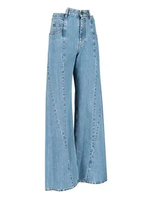 MAISON MARGIELA Décortiqué Wide Leg Jeans