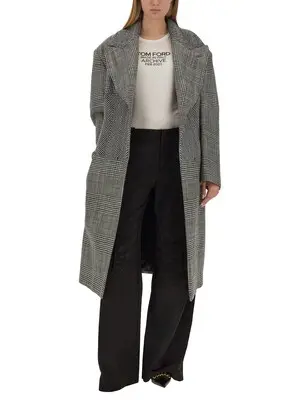 TOM FORD Wool Patchwork Overcoat