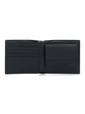 Miu Miu Bi-fold Logo Wallet - Black