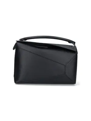 Loewe Puzzle Edge Large Crossbody Bag - Black