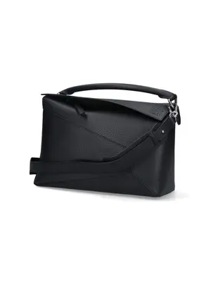 Loewe Puzzle Edge Large Crossbody Bag - Black