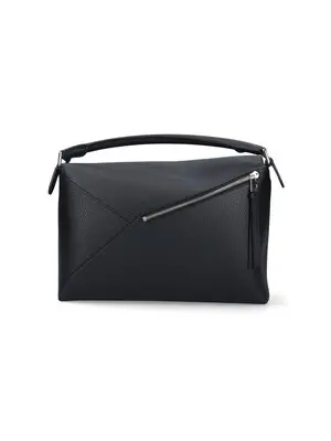 Loewe Puzzle Edge Large Crossbody Bag - Black