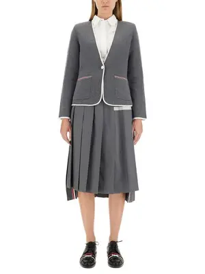 Thom Browne Single-breasted Jacket - Grey