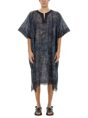 Dries Van Noten Cotton Kaftan - Blue