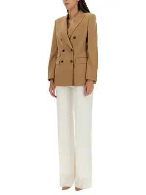 Max Mara Double-breasted Blazer - Beige