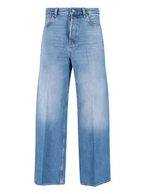 Dickies Logo Wide Jeans - Light Blue