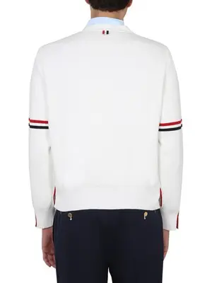 Thom Browne V-neck Cardigan - White