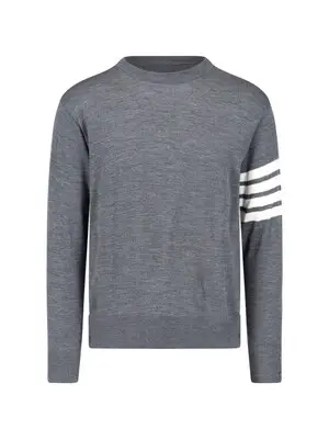 Thom Browne 4-bar Sweater - Gray