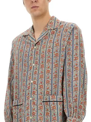 Valentino Garavani Pajama Shirt With "voyage Imaginaire" Print