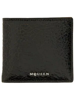 Alexander McQueen Bi-fold Wallet - Black