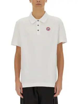 Canada Goose Polo With Logo - White