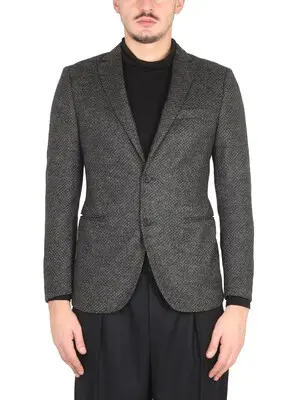 TONELLO Single-breasted Jacket - Grey