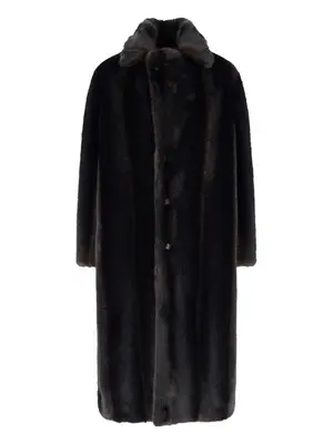 MAISON MARGIELA Faux Fur Coat - Brown