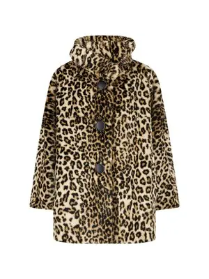 Givenchy Mm6 Maison Margiela Faux Fur Coat - Multi