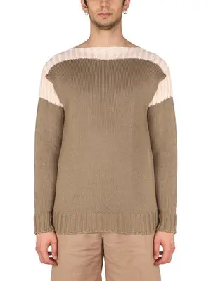 Fendi Cotton And Cashmere Sweater - Beige