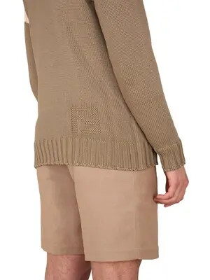 Fendi Cotton And Cashmere Sweater - Beige
