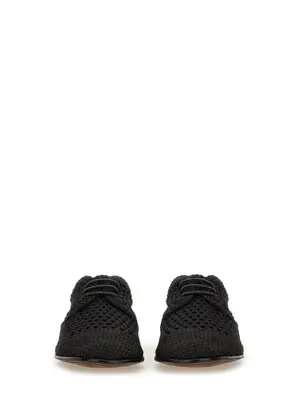 Dolce & Gabbana Woven Derby Shoe - Black