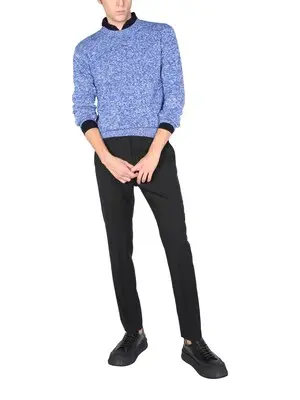 BALLANTYNE Crew Neck Sweater - Azure