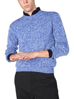 BALLANTYNE Crew Neck Sweater - Azure