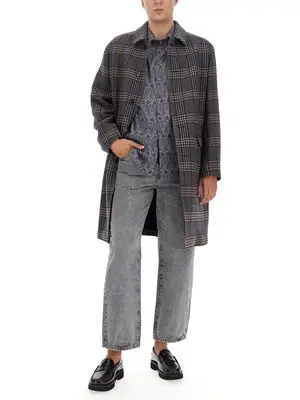 Etro Plaid Wool-blend Coat