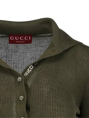 Gucci Web Knit Polo Shirt