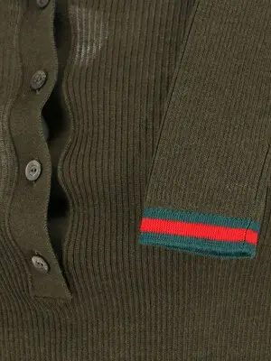 Gucci Web Knit Polo Shirt