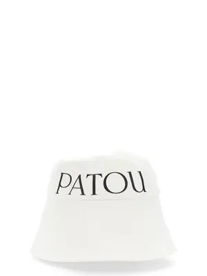 Patou Logo Bucket Hat - White